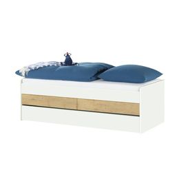 Möbel Kraft Duobett mit Stauraum Grow Up - weiß - Materialmix - 127 cm - 66 cm - Möbel Kraft