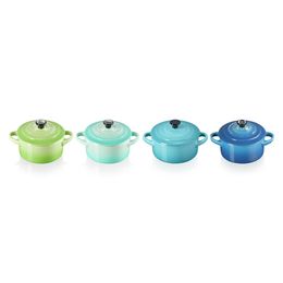 Le Creuset Mini-Cocotte 4er-Set 10cm MEERESBRIESE