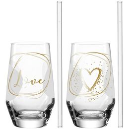 Leonardo Longdrinkbecher 4er-Set Love PRESENTE