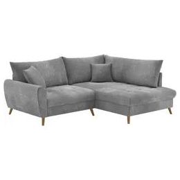 Ecksofa MR. COUCH "Blackburn II, L-Form", grau (dolce 16 graphite), B:230cm H:71cm T:190cm, Dolce (100% Polyester), Sofas, Mit Kaltschaumpolsterung bis 140 kg belastbar