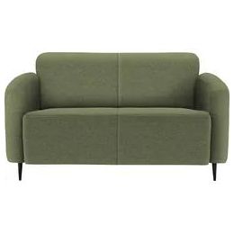 2-Sitzer Inosign "Marone", grün, B:140cm H:76cm T:90cm, Struktur fein 100% Polyester, Luxus-Microfaser weich 100% Polyester, Sofas