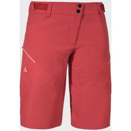 Schöffel Shorts SCHÖFFEL "Shorts Arosa L", Gr. 42, Normalgrößen, rot (2003, rot), Oberstoff Rumpf oben: 89% Nylon 11% Elasthan Oberstoff Rumpf unten: 94% Nylon 6% Elasthan, sportlich, Hosen