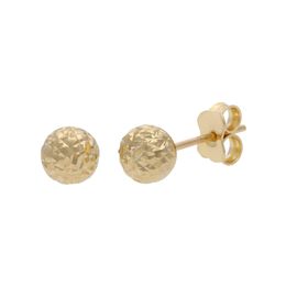 Paar Ohrstecker Lady, gold (gelbgold 375), Ohrringe, Damen, Metall