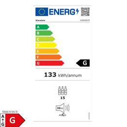 Klarstein Shiraz 15 Slim Uno Weink&uuml;hlschrank 44l Touch-Bedienfeld 5-18&deg;C Schwarz 15 Flaschen 1 K&uuml;hlzone