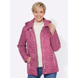 Winterjacke Casual Looks, Damen, Gr. 18, rot (burgund), 100% Polyamid, unifarben, Jacken