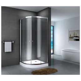 Fa-Bausysteme Glasdusche Fulda Klarglas 100 x 100 cm ohne Wanne