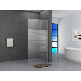 Fa-Bausysteme Walk-In Glas Dusche Gestreift 90 cm