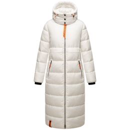Navahoo Damen modischer Steppmantel gesteppter Wintermantel Parka mit Kapuze Kristallblume