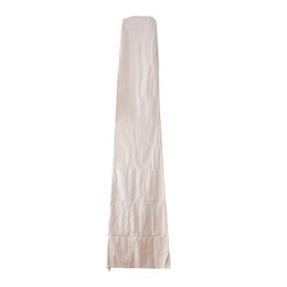 Schutzh&uuml;lle 370cm f&uuml;r 5x5m XXL-Marktschirm MCW-D20, Abdeckh&uuml;lle Cover mit Rei&szlig;verschluss ~ creme