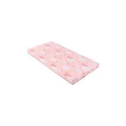 Kikkaboo Babybett Matratze Fantasia Plus 120 x 60cm Rei&szlig;verschluss Baumwollbezug orange