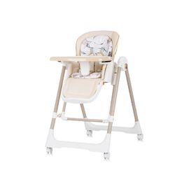 Chipolino Kinderhochstuhl 2 in 1 Milk Shake, verstellbar, Babyschaukel, R&auml;der beige braun