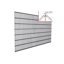 Fa-Bausysteme Doppelstabmatte 6/5/6 Moosgr&uuml;n H&ouml;he: 830 mm