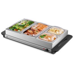 Steinborg Edelstahl Buffetw&auml;rmer Speisew&auml;rmer BPA-frei 300 Watt