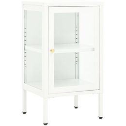 vidaXL - Sideboard 38x35x70 cm Metall und Glas