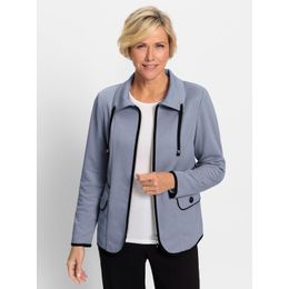 WITT Damen Jerseyblazer in strukturierter Qualit&auml;t, taubenblau, Gr&ouml;&szlig;e 38