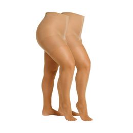 Camano Feinstrumpfhose Damen Gr&ouml;&szlig;e L beige