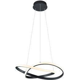 Trio LEUCHTEN LED Pendelleuchte "Mira", schwarz, LED fest integriert, 2700 lm, 3000 K, Ø 60cm H: 150cm, Lampen, Hängeleuchte, Switch Dimmer, Hängeleuchte Pendelleuchte