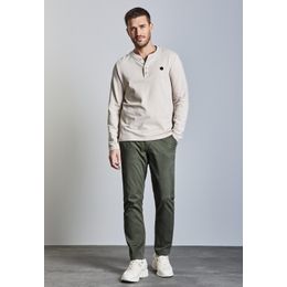 Chinohose Street One MEN, Herren, Gr. 31, Länge 34, grün (deep olive grün), Web, 98% Baumwolle, 2% Elasthan, unifarben, casual, normal normal, Hosen, aus Baumwolle mit Stretchanteil