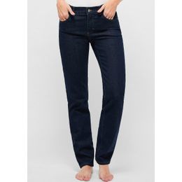 Slim-fit-Jeans Angels "DOLLY", Damen, Gr. 38, Länge 28, blau (night blau), Denim/Jeans, Obermaterial: 77% Baumwolle, 22% Polyester, 1% Elasthan, casual, straight fit, Jeans