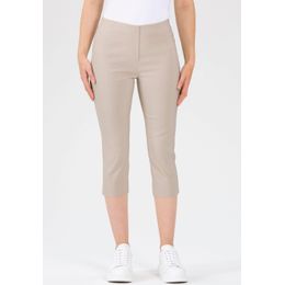 3/4-Hose Stehmann "Ina", Damen, Gr. 38, N-Gr, weiß (kalk), Web, Obermaterial: 72% Viskose, 25% Polyamid, 3% Elasthan, casual, Hosen, in Größen 32 bis 52