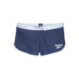 Badepants Reebok "SEANN", Herren, Gr. XL, N-Gr, blau (marine), Obermaterial: 80% Polyamid, 20% Elasthan. Futter: 100% Polyester, bedruckt, sportlich, Badehosen, Mit Logoschriftzug