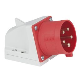 PCE CEE 32 A/400 V 5P Wallmount - male - Rot - IP44