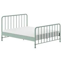 Metallbett Vipack "Bronxx", grün (grün matt, grün matt, grün matt), B:166,5cm H:110cm L:207cm, Betten, aus Metall