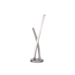 JUST LIGHT Tischleuchte "Ls-SWING", silber (edelstahlfarben), B:13cm H:48,5cm L:13cm Ø:1,3cm, Lampen, RGB+tunable white, Infrarot inkl., Fernbedienung, Smarthome fähig