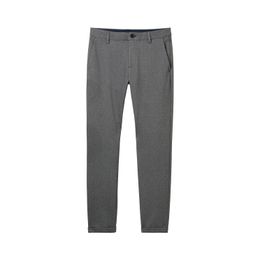Tom Tailor Herren TTTRAVIS SLIM Chino Hose aus Piqu&eacute; Jersey, schwarz, Uni, Gr. 32/32
