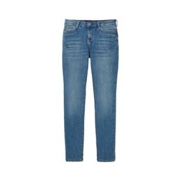 Tom Tailor Damen TTTAPERED Jeans, blau, Uni, Gr. 34/32