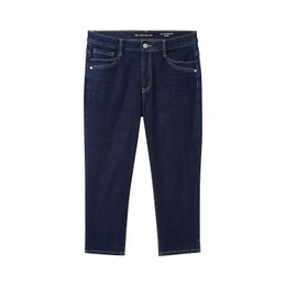 Tom Tailor Damen Kate Caprijeans, blau, Uni, Gr. 26