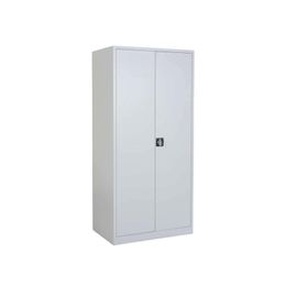 Ceha Stahl- und Fl&uuml;gelt&uuml;renschrank Classic 92 x 42 cm in RAL7035 lichtgrau