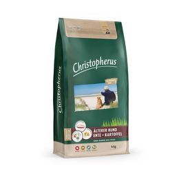 CHRISTOPHERUS Hundefutter Getreidefrei Ente + Kartoffel Senior 4kg