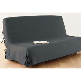 Baumwollsofa-Bettbezug - Baumwolle - dunkelgrau - 140x200 cm - Atmosphera créateur d'intérieur