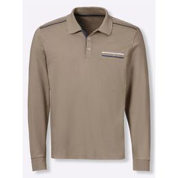 WITT Herren Poloshirt, schlamm, Größe 60/62