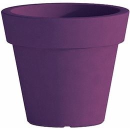 Monacis - Cromia Gemma Topf für Pflanzen, mit Dekoration, einfarbig, aus Harz 'Made in Italy -ø 110 cm / Violett / Vase