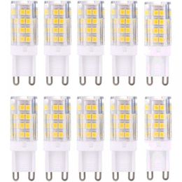 G9 LED-Glühbirnen, Warmweiß 3000 k, 5 w, G9 LED-Glühbirne, entspricht 40 w Halogenlampen, 420 Lumen, nicht dimmbar, 10er-Pack