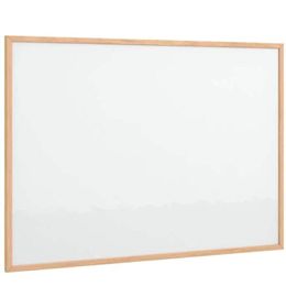 vidaXL - Magnetisches Whiteboard mit massivem Kiefernholzrahmen 80x55 cm