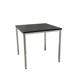 Ceha Mehrzwecktisch 80 x 80 cm chrom/schwarz