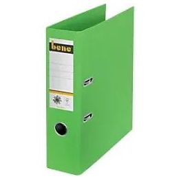 bene! Bene No.1 Breit Ordner DIN A4 80 mm Grün 2 Ringe 301400 GN Pappkarton Glatt Hochformat Recycled