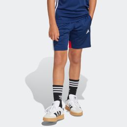 Trainingsshorts adidas Performance "TIRO ES SHO Y", Kinder, Gr. 152, N-Gr, team navy blau, rot, Obermaterial: 100% Polyester, sportlich, Hosen