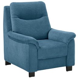 Sessel Home Affaire, B:93cm H:104cm T:96cm, blau, Struktur weich (90% Polyester / 10% Polyamid);Luxus-Microfaser (100% Polyester);Luxus-Microfaser
