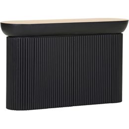 Konsole GUTMANN FACTORY, B:40cm H:76cm T:40cm, schwarz, MDF, Sideboards