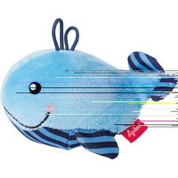 Sigikid Kinder Greifling "Wal", blau, Polyester, B:7cm L:11cm, Greifspielzeug