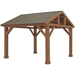 Holzpavillon WESTMANN, beige, Garten, Pavillons, "Yukon 14x12", BxT: 427x366 cm