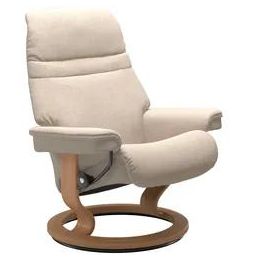 Relaxsessel stressless "Sunrise", beige (beige jasmine), B:79cm H:103cm T:73cm, Leder BATICK: BATICK ist ein leicht korrigiertes, durchgefärbtes und genarbtes Möbelleder, bei dem die meisten Unebenheiten und Spuren in der Regel entfernt wurden., Leder PALOMA: PALOMA ist ein durchgefärbtes Semianilin-Möbelleder mit natürlicher Narbung., ROHLEDER Stoff Q2 FARON: Ein fester zuverlässiger Bouclu00e9 m