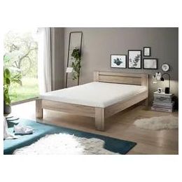 Futonbett Schlafkontor "Cannes", braun (eiche san remo hell), B:145cm H:71cm L:204cm, Betten