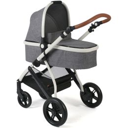 CHIC 4 BABY CHIC4BABY Kinder Kombi-Kinderwagen "Torre, Melange Grau", grau, Aluminium, Polyester, Kinderwagen, ; Kinderwagen