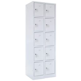 BRB 74317 F&auml;cherschrank 180 x 50 x 60 cm - 2x5 F&auml;cher