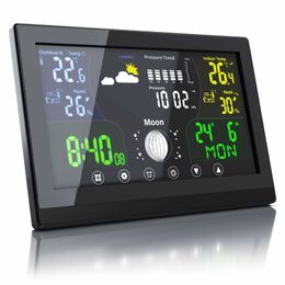 BEARWARE Wetterstation mit Au&szlig;ensensor & LCD Farbdisplay, Luftdruck mit H&ouml;henkorrektur